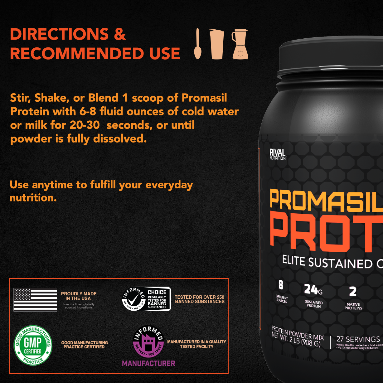 Promasil Protein - Rival Nutrition - Canada