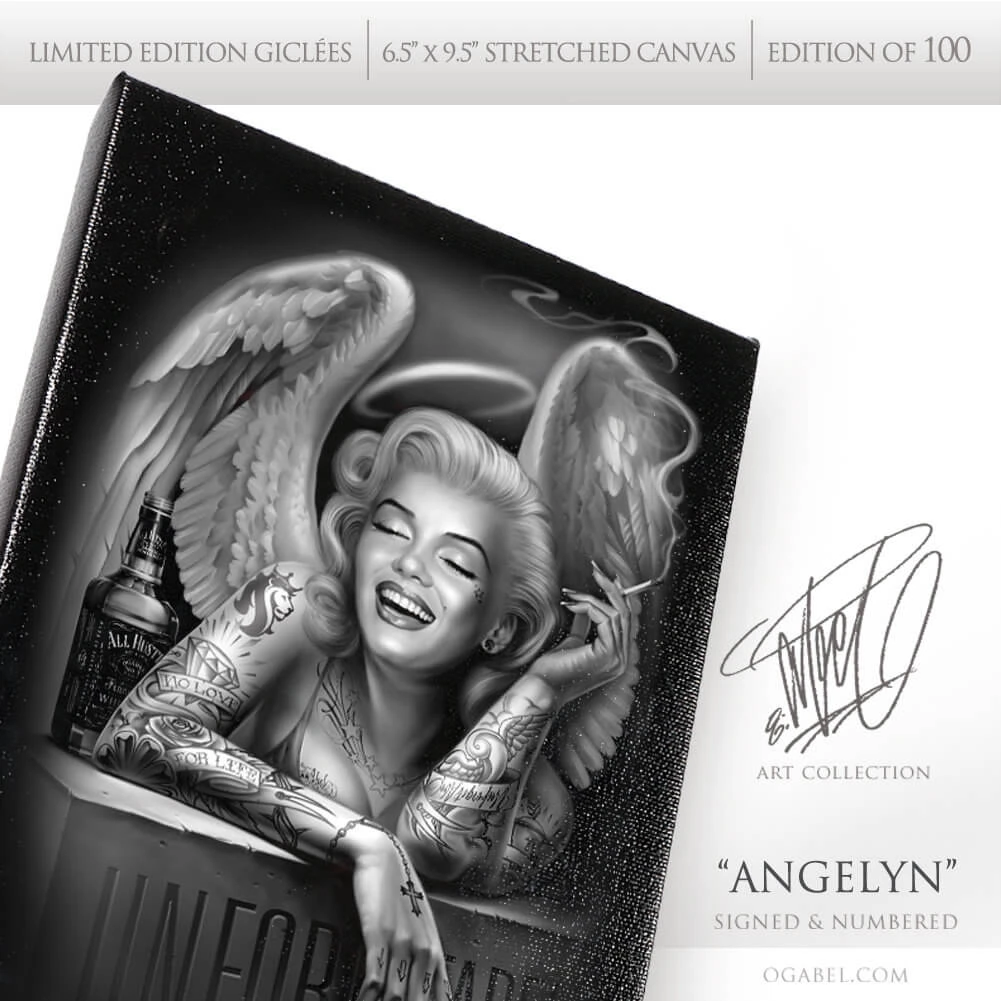 OG Abel "Fallen Angel" 6.5"x9.5" Stretched Canvas