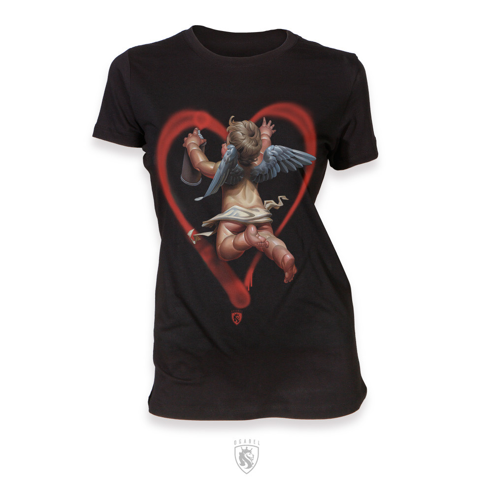 "Cupid Graffiti" Mens Tee
