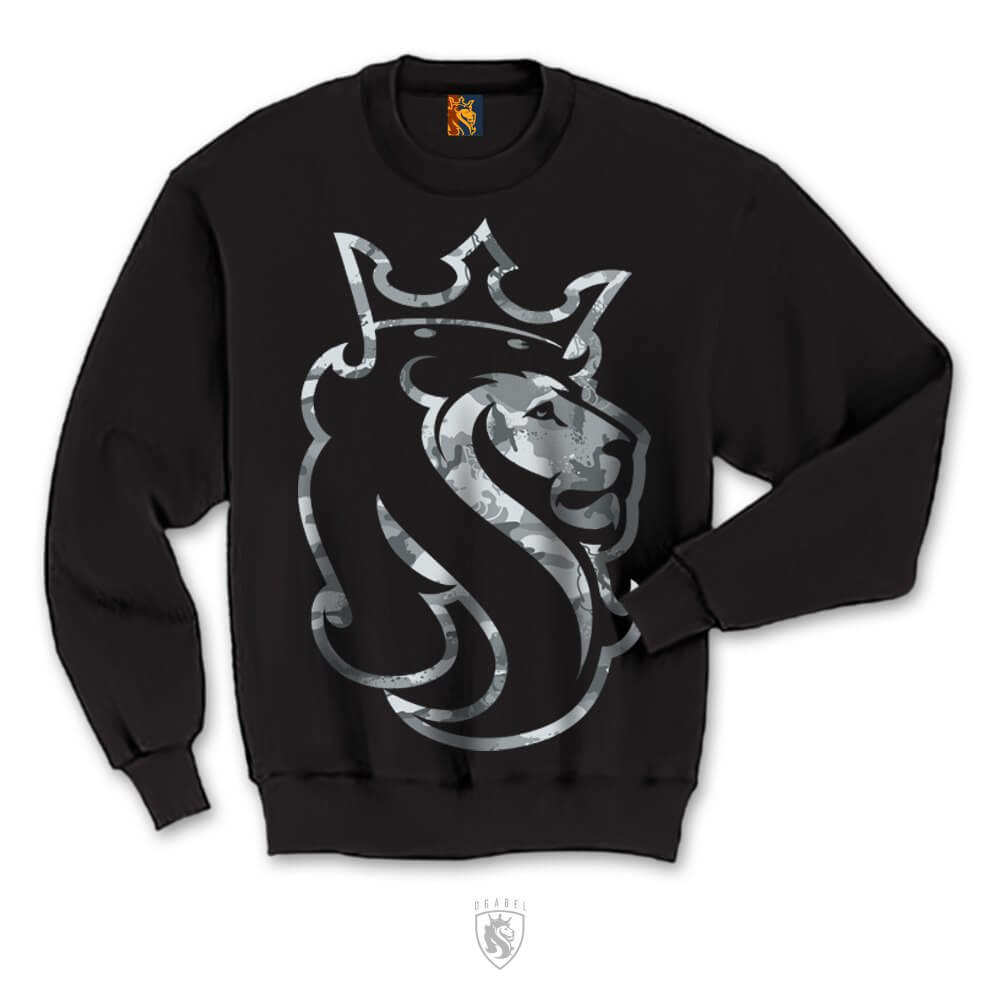 "Lion Life" Mens crew neck by OGABEL