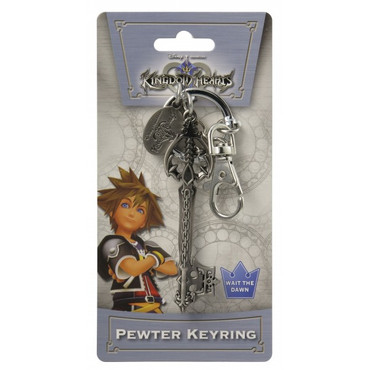 Kingdom Hearts: Oblivion Keyblade Pewter Key Ring Keychain - Circle Red