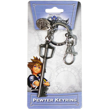 Kingdom Hearts: Sora Kingdom Key Keyblade Pewter Key Ring Keychain ...