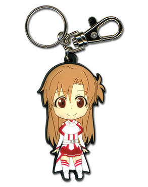 Sword Art Online: Chibi Asuna Smile PVC Key Chain - Circle Red
