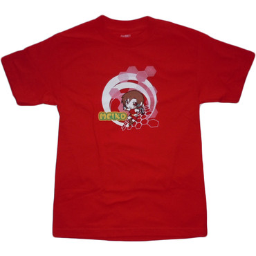 Vocaloid Hatsune Miku Chibi Meiko Men's Red T-Shirt - Circle Red