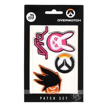 Bioworld Overwatch Game 3 Piece Patch Set - Circle Red