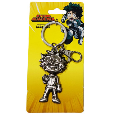 My Hero Academia: Izuku Midoriya Deku Figure Pewter Key Ring Keychain ...