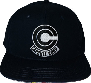 Dragon Ball Z: Capsule Corp Black Adjustable Cap - Circle Red