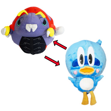 Sonic the Hedgehog: Motobug & Flicky Reversible Plush - Circle Red