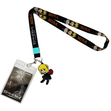 Death Note: Misa Lanyard with ID Badge Holder & Charm - Circle Red
