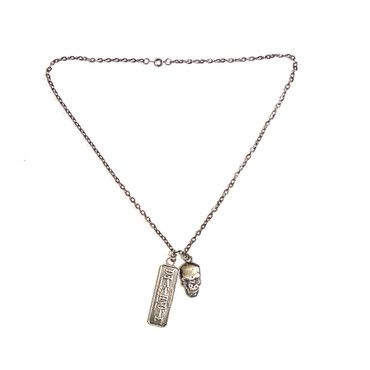 Death Note: Skull Necklace - Circle Red