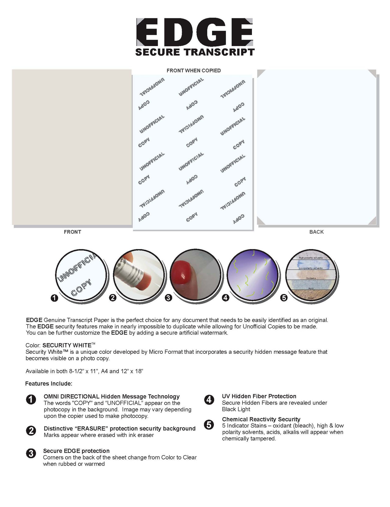 EDGE Secure Transcript Paper