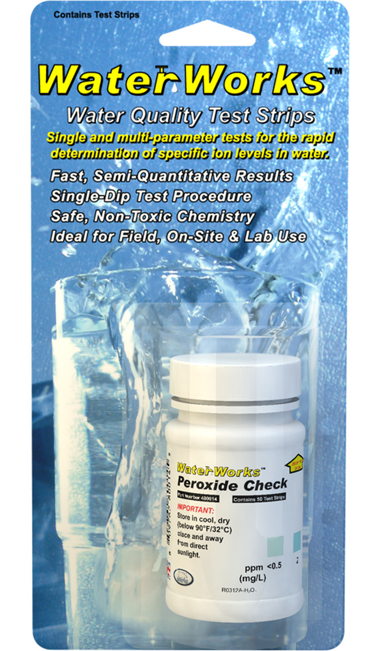 WaterWorks™ Peroxide (H2O2) | Visual Test Strips | Industrial Test Systems