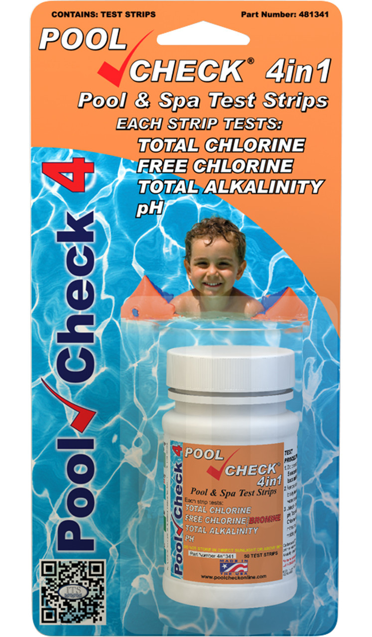 PoolCheck® 4 in 1 | Visual Test Strips | Industrial Test Systems