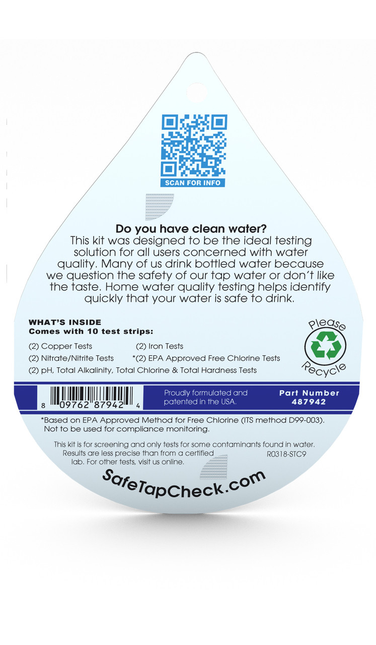 Safe Tap Check 9-Way Water Test Kit | Water Test Kit | Industrial Test ...