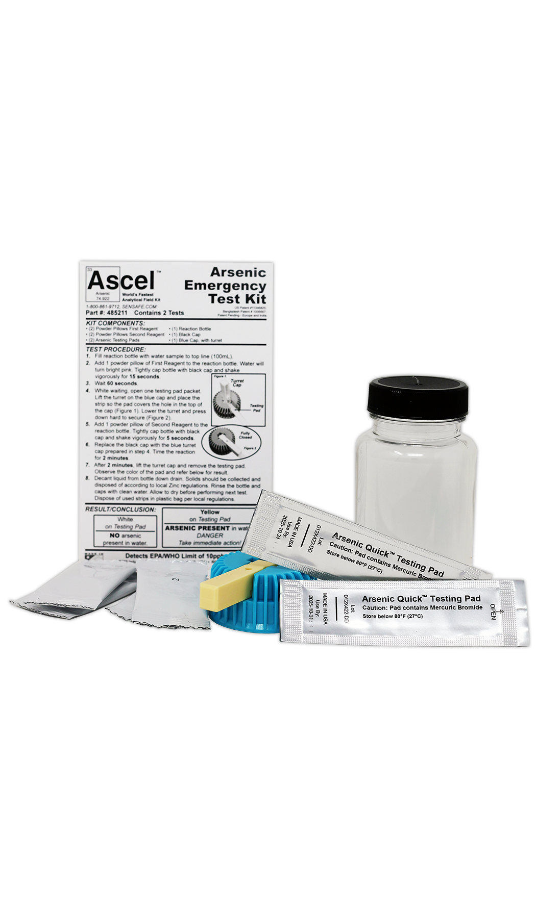 Ascel® Arsenic Emergency Response Test Kit - Sensafe