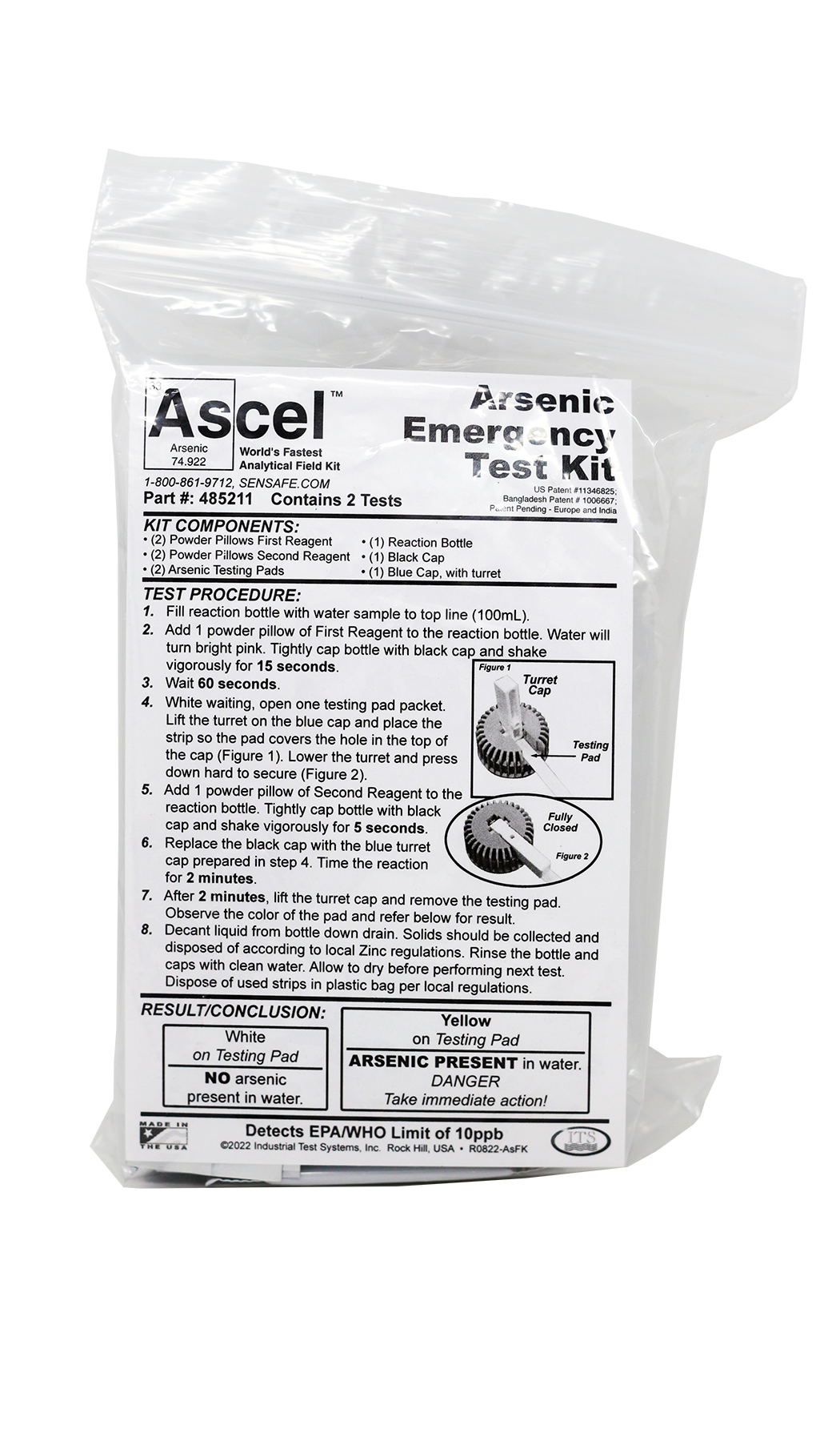 Ascel® Arsenic Emergency Response Test Kit - Sensafe