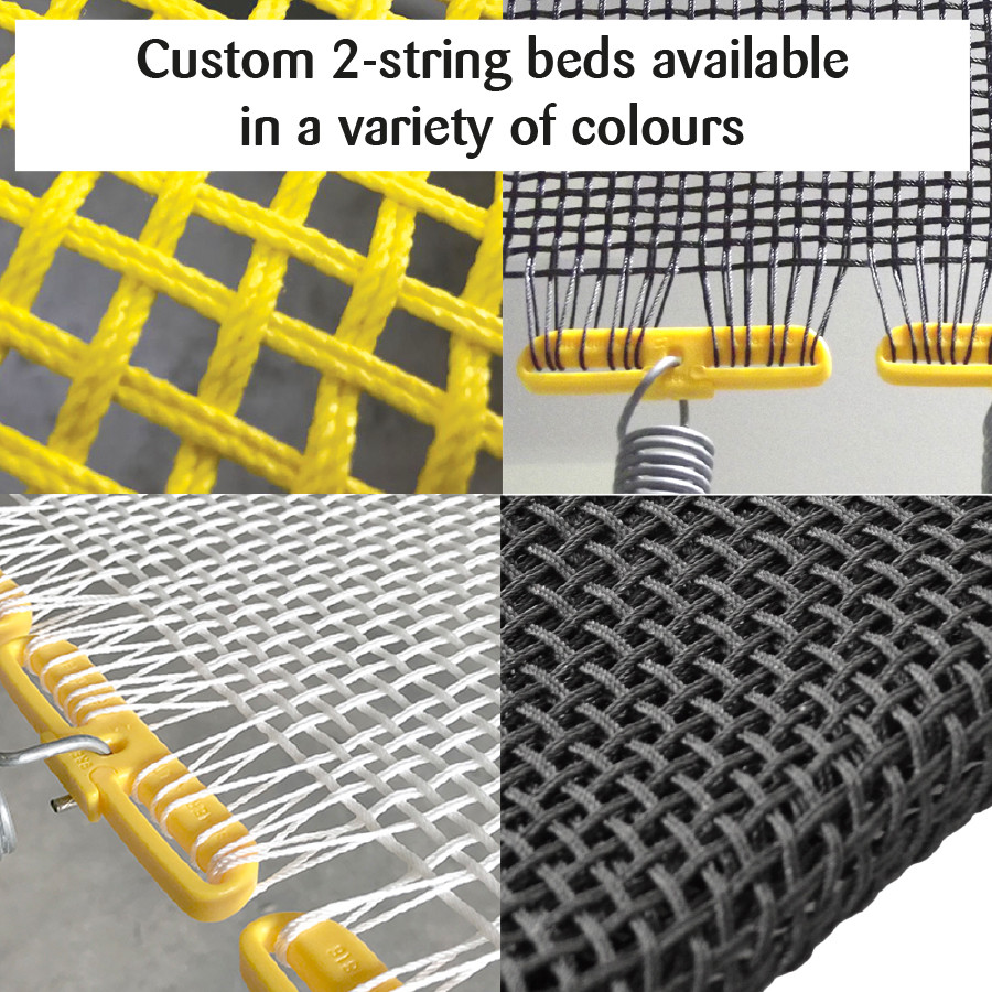 Bespoke Black Polymesh Trampoline Bed - Super Tramp Trampoline