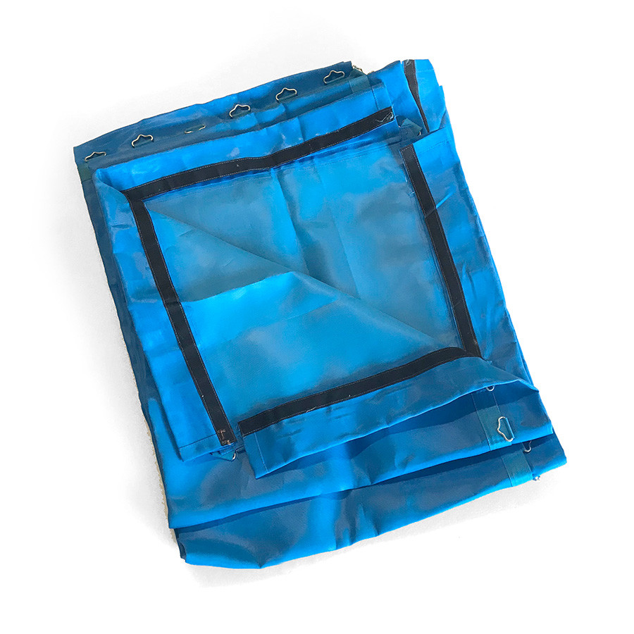 Double Skinned Polymesh Bed with Spring Velcro Containment System - Super Tramp Trampoline