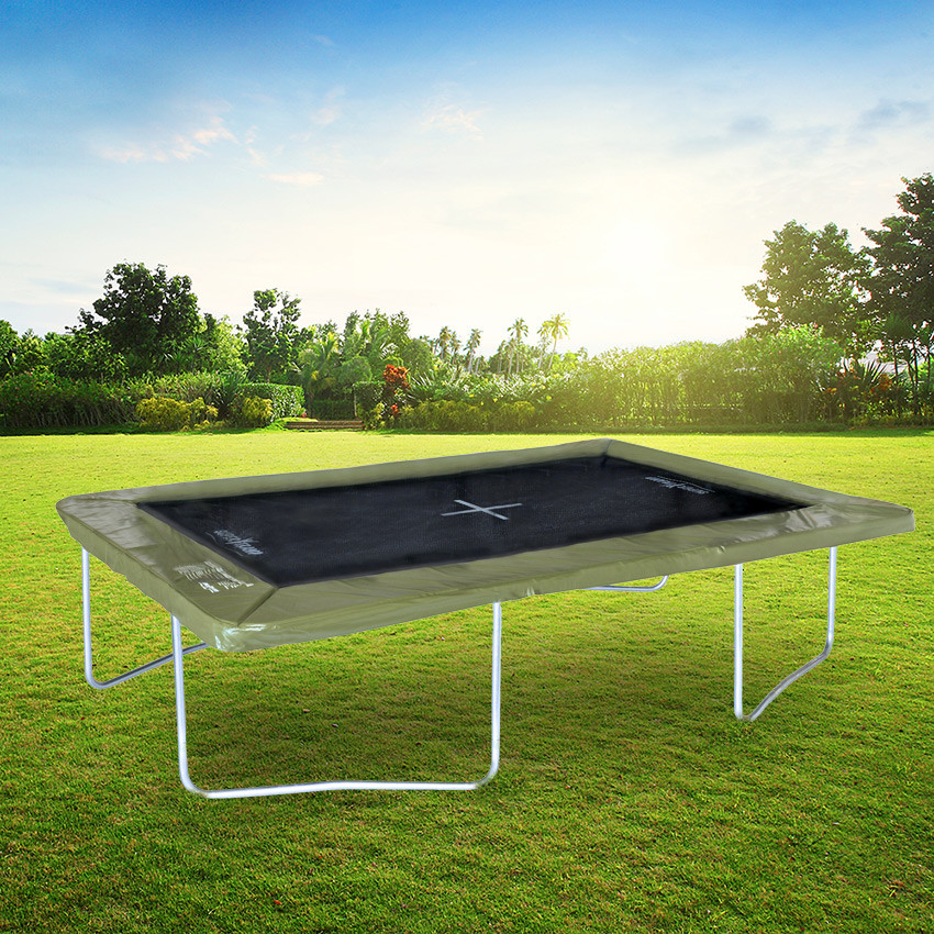 Super Tramp 12ft x 8ft Rectangular Trampoline - Super Tramp Trampoline