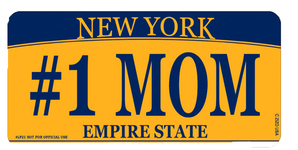 #1 Mom NY License Plate