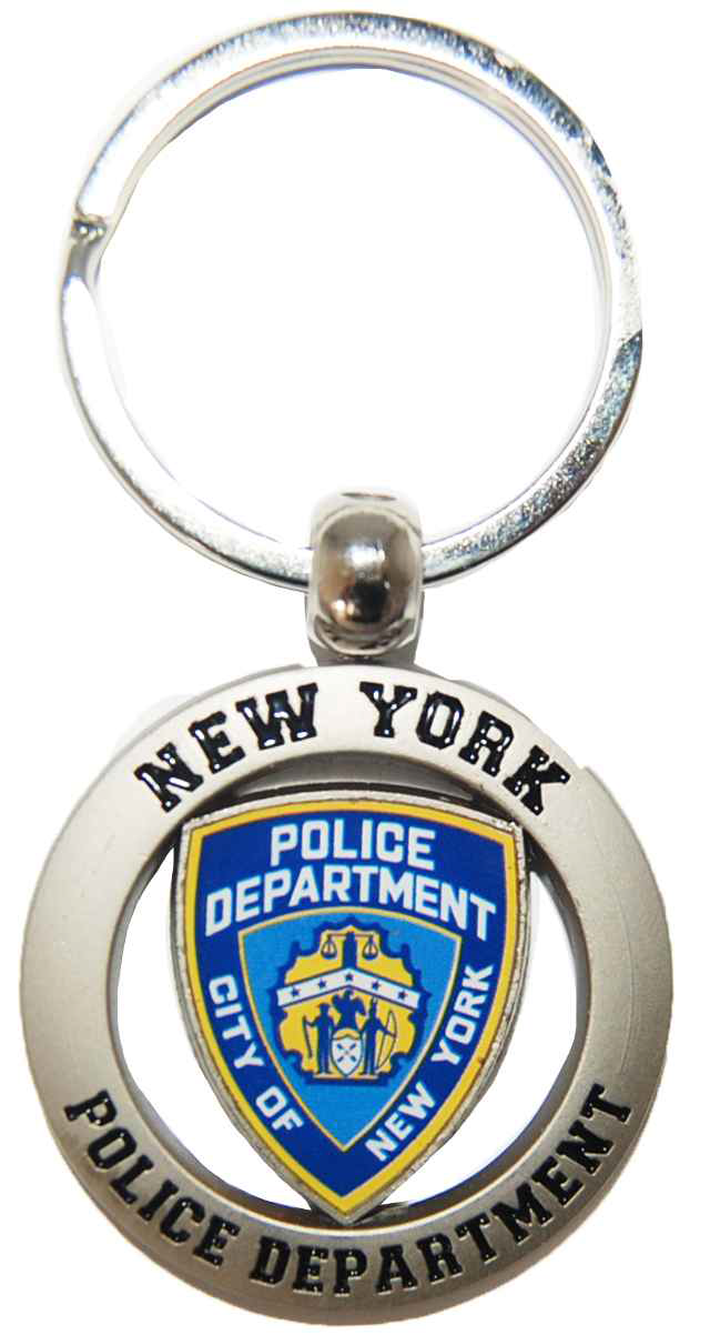 NYPD Shield Cut Out Key Ring