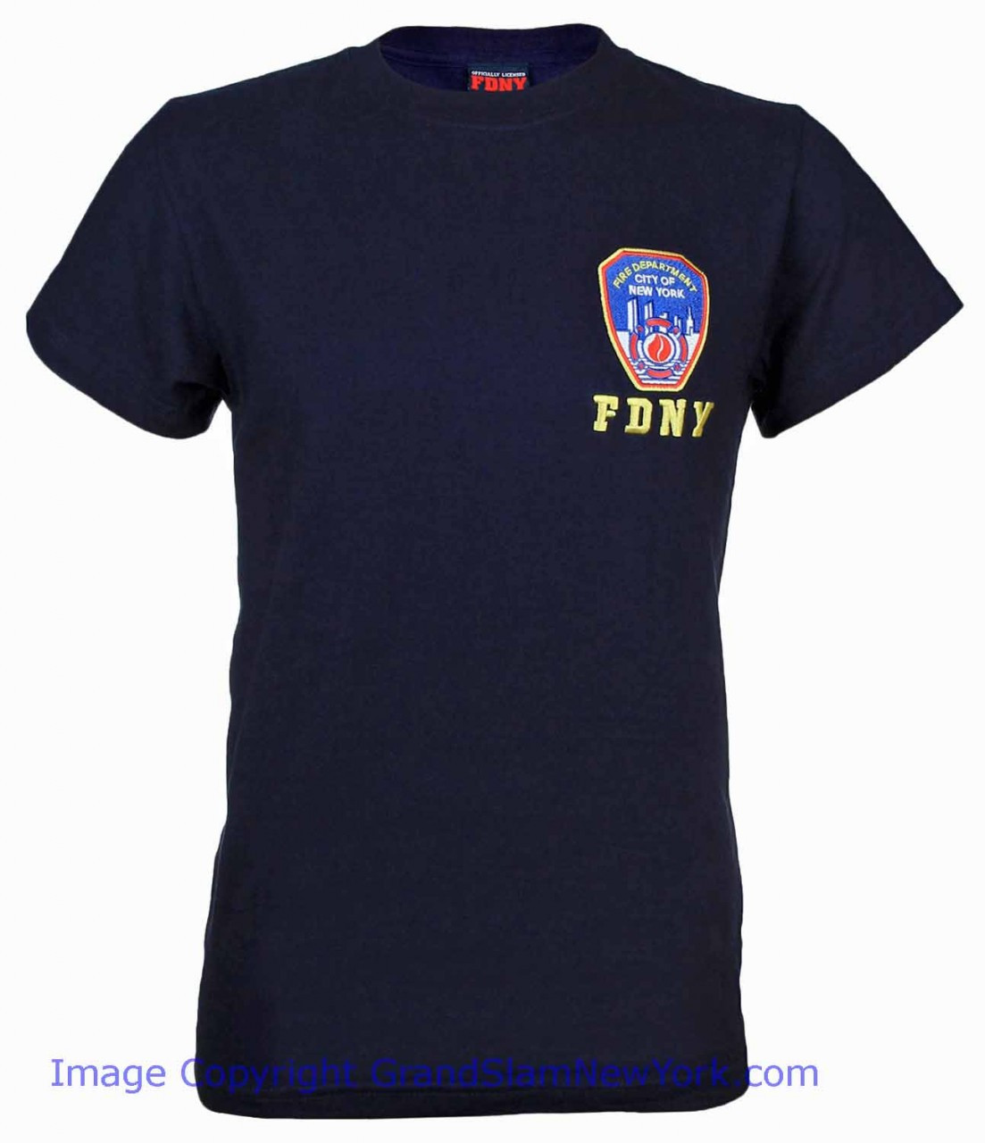FDNY Embroidered Patch Navy Tee