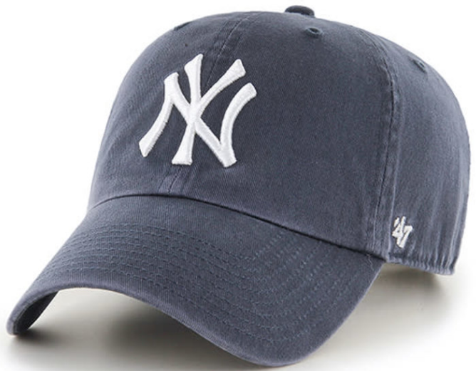 NY Yankees Clean Up Adjustable Cap - Navy Dad Hat