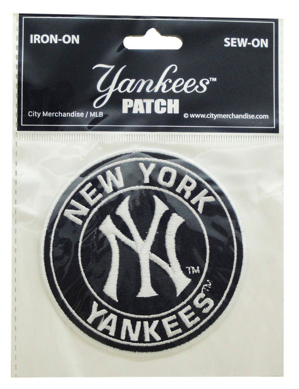 NY Yankees Iron on Patch - Logo Stamp Design