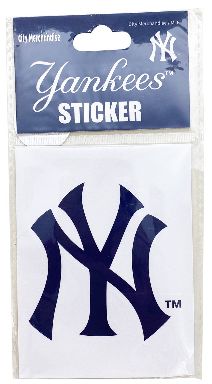 NY Yankees Logo Sticker - Navy