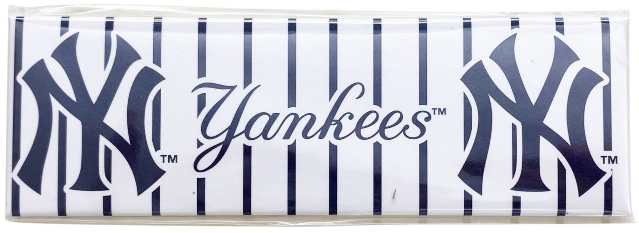 NY Yankees Wordmark Magnet - Pinstripe