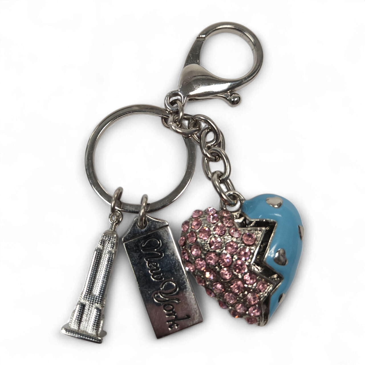 I Broke My Heart in NYC Empire State Bling Keyring