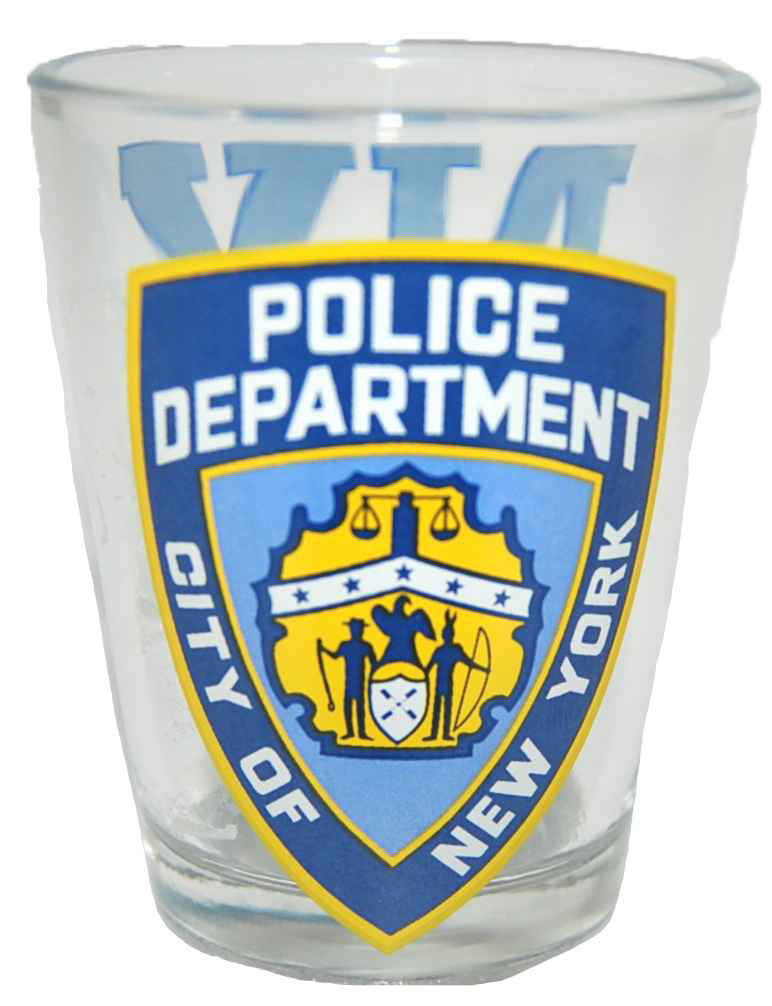 NYPD Clear/ Logo/ Shield Shot Glass