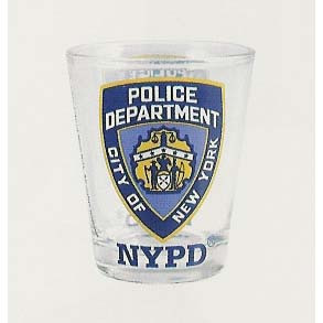 NYPD Clear/ Logo/ Shield Shot Glass