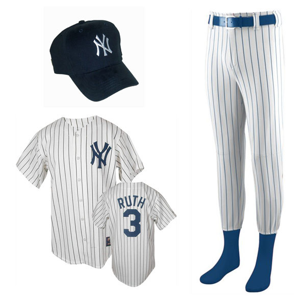 Babe Ruth Costume for Kids Ages 7 and Up