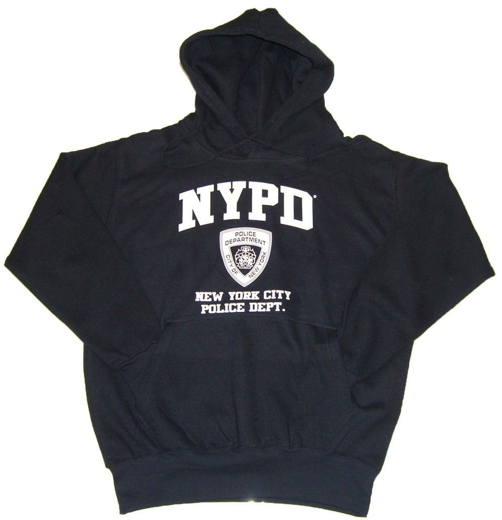 NYPD Full Chest Navy Hooded Sweatshirt