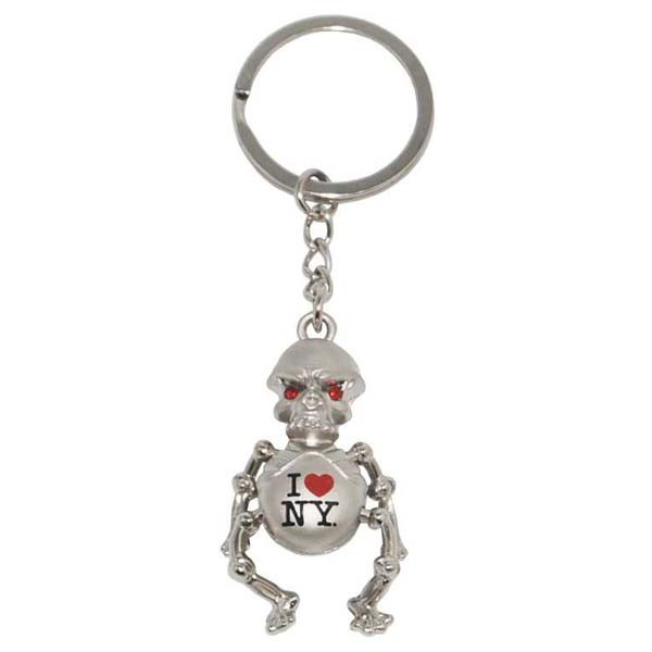 I Love NY Skeleton Keychain