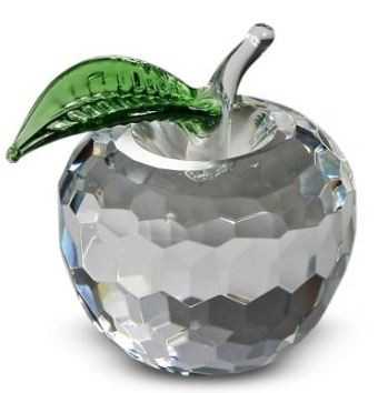NYC Clear Crystal Apple - 2 Inch