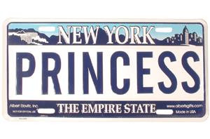Manhattan NY License Plate