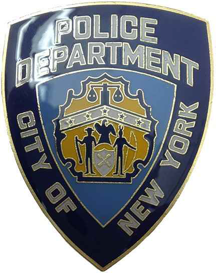 NYPD Blue Tin License Plate Magnet