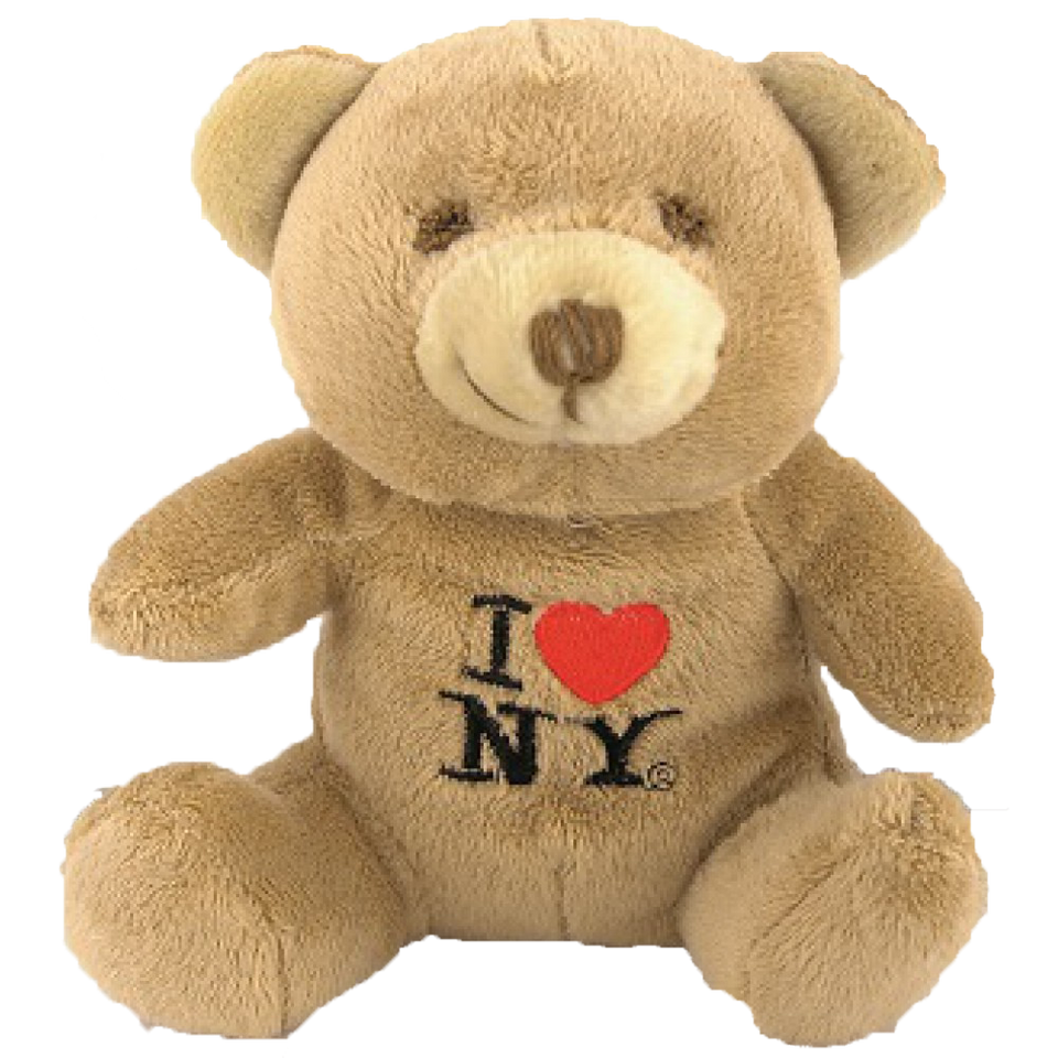 I Love NY Brown Small Sized Plush Teddy Bear