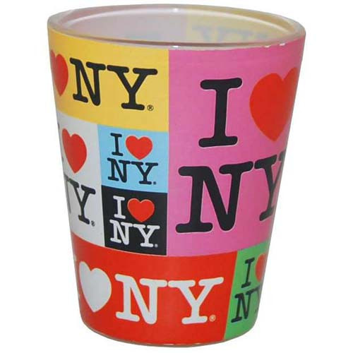 NYC "Grey Skyline" Mini Brandy Glass