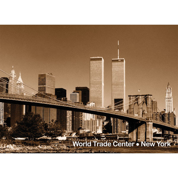 WTC & Brooklyn Bridge Photo Magnet