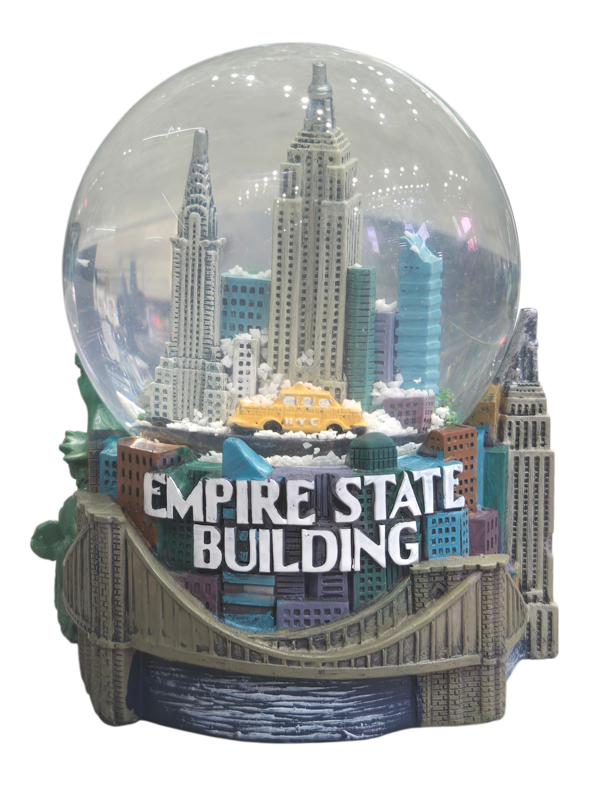 Colorful Empire State Building 65mm Snow Globe