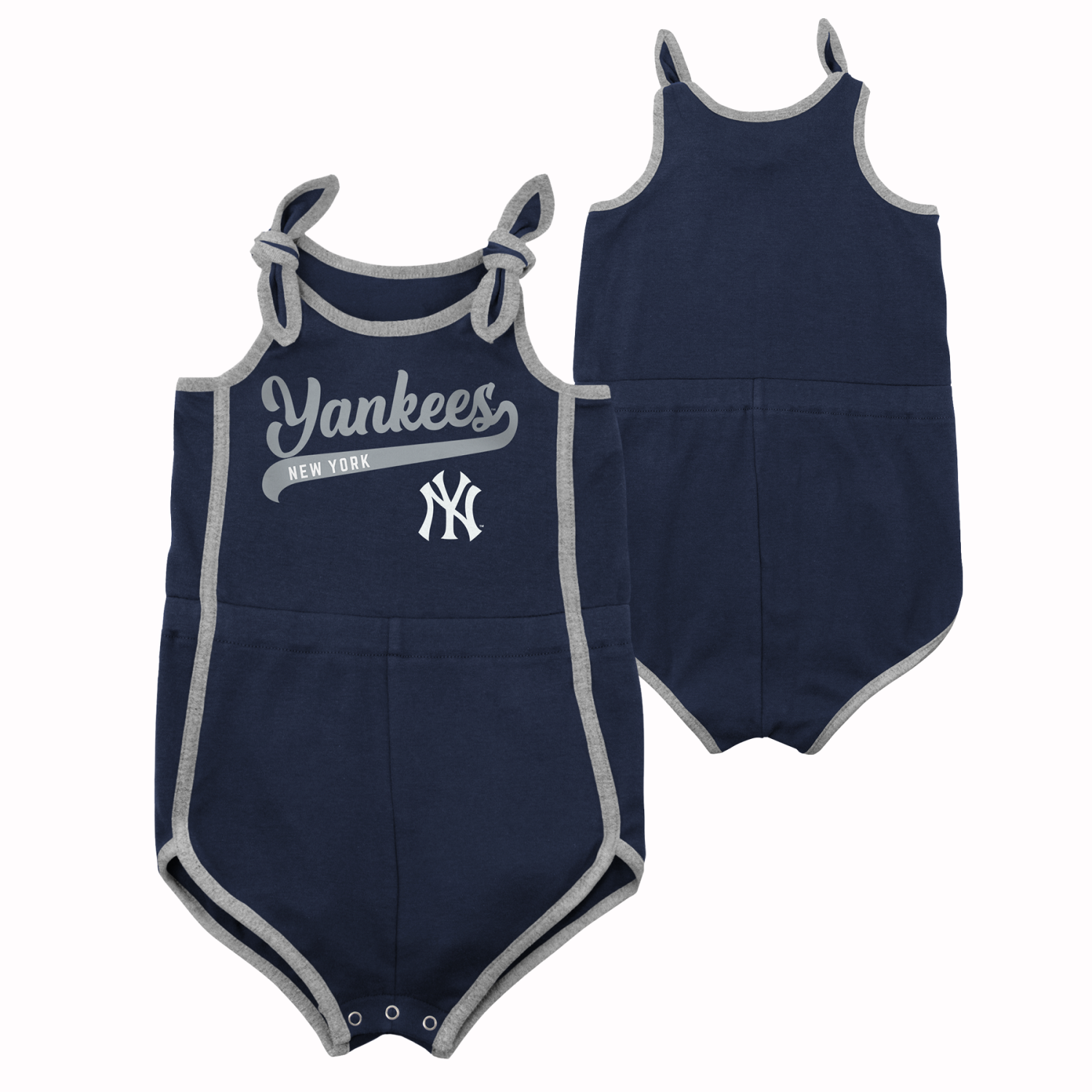 Yankees Toddler Hit and Run Navy Tank Romper
