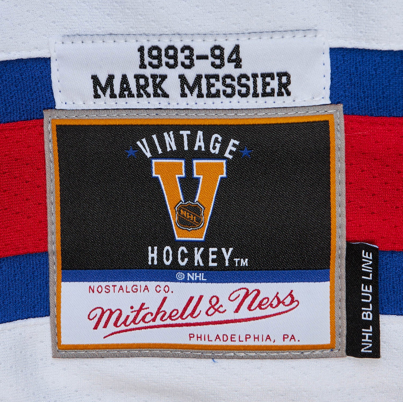 Mark Messier Rangers Jersey - Blue 1993-94 Blue Line Throwback Jersey