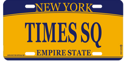 Times Square License Plate