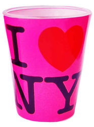 I Love NY Hot Pink Shot Glass