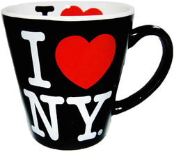 I Love NY Black/ White Inside Full Print Java Mug