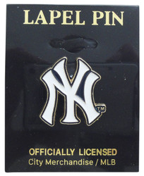 NY Yankees Lapel Pin - White NY Logo