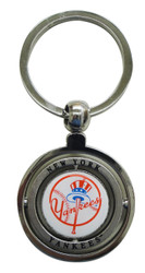 NY Yankees Rotating Keychain - Team Logo